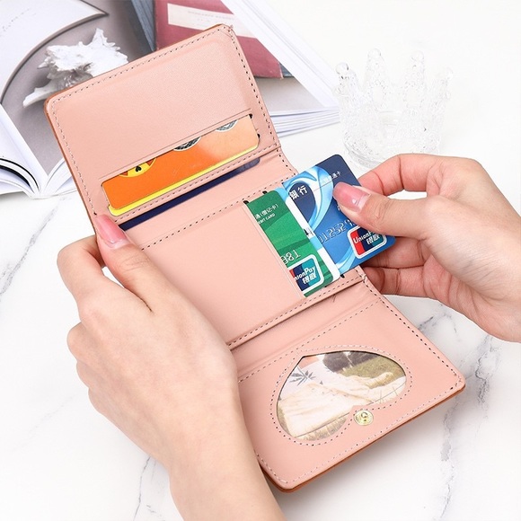 Bags | Wallet For Womentrifold Snap Closure Walletid Credit Card Holder ...
